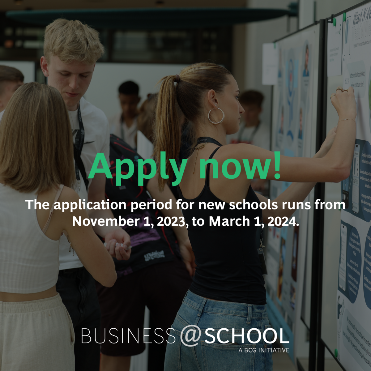 Application Period for business@school starts now!: business@school